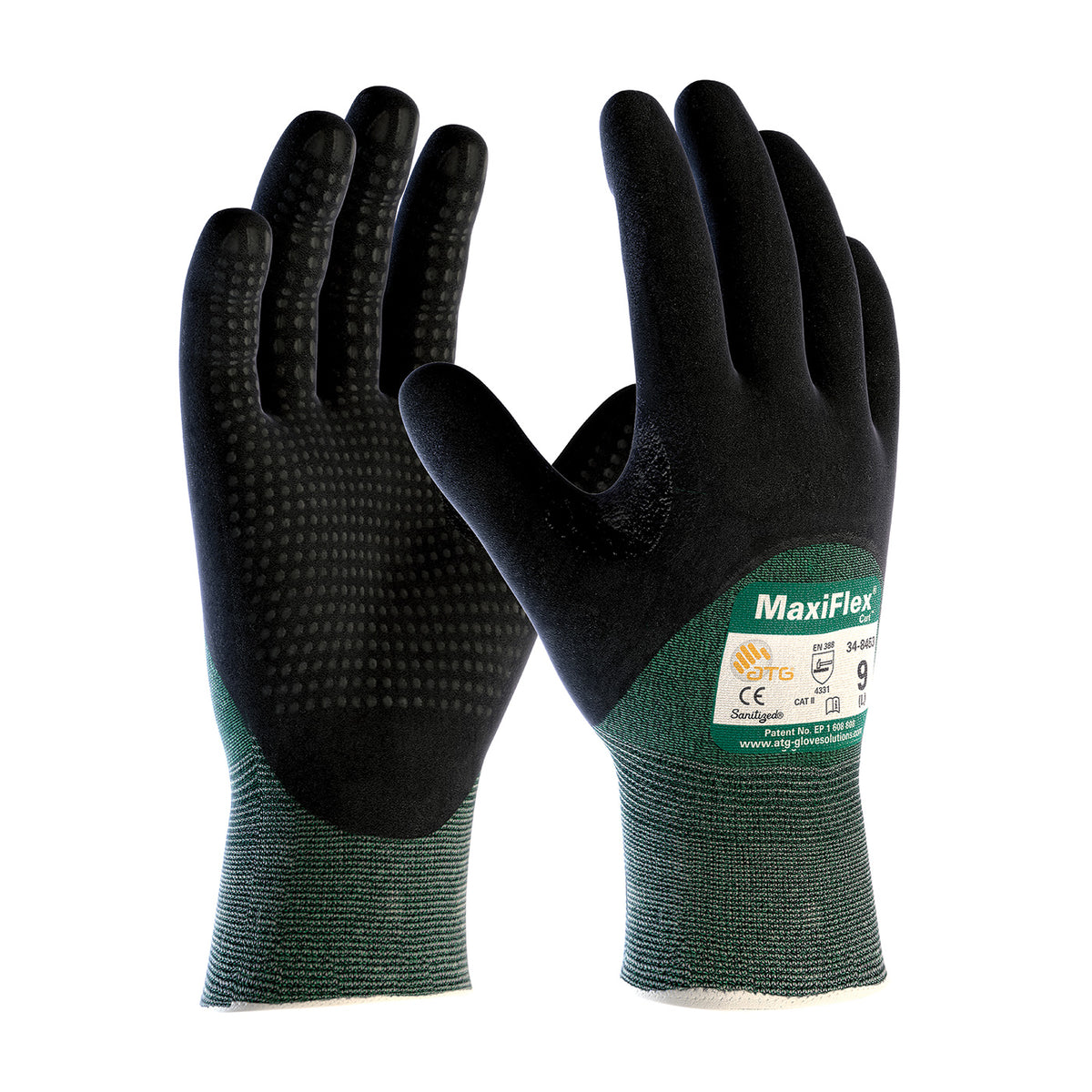 MAXIFLEX® CUT™ SEAMLESS KNIT GLOVE PREMIUM NITRILE COATED MICROFOAM GR ...